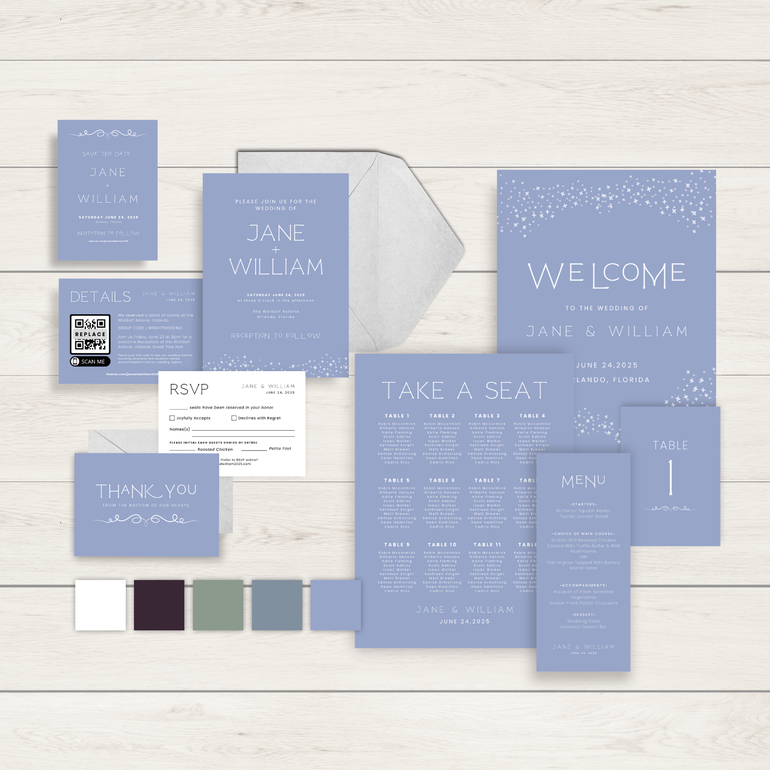Wedding Design Templates Editable in Canva and Digital Guides – Oaklynn ...